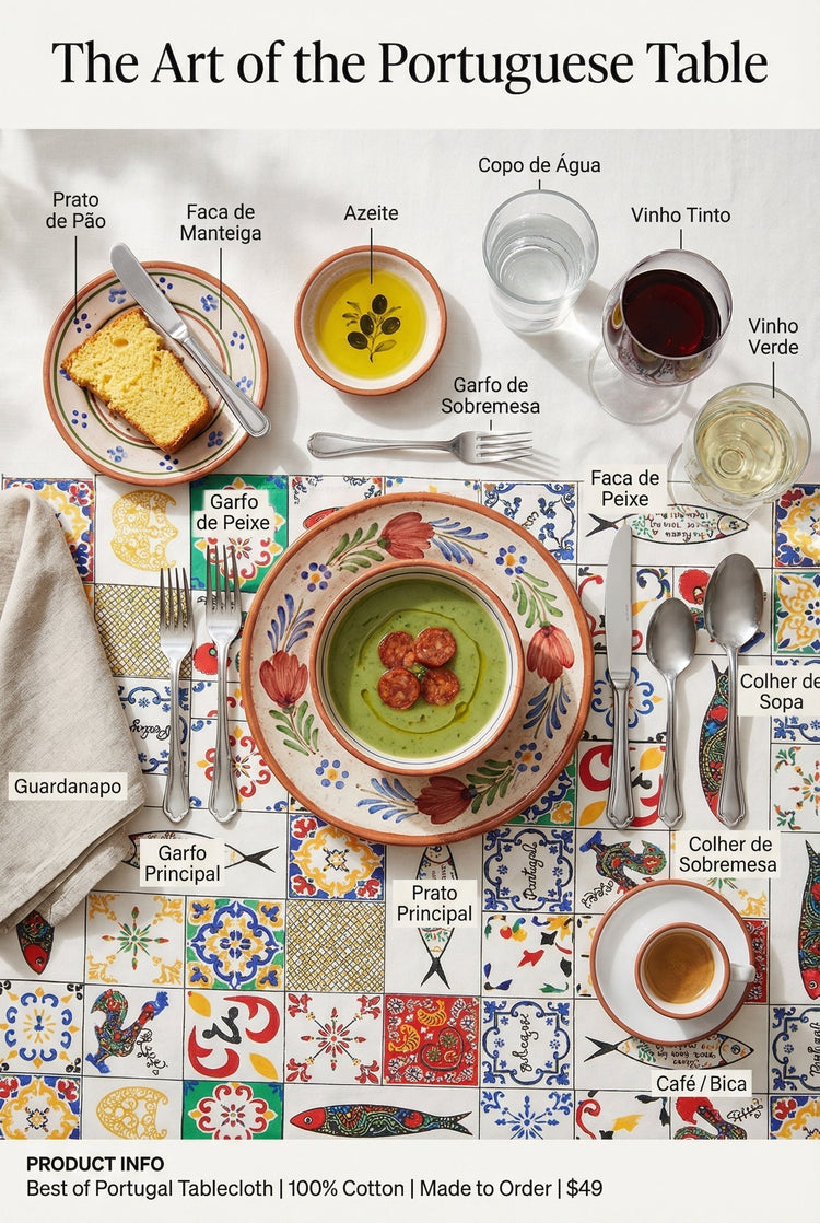 The Art of the Portuguese Table | Setting & Soul | Rooster Camisa